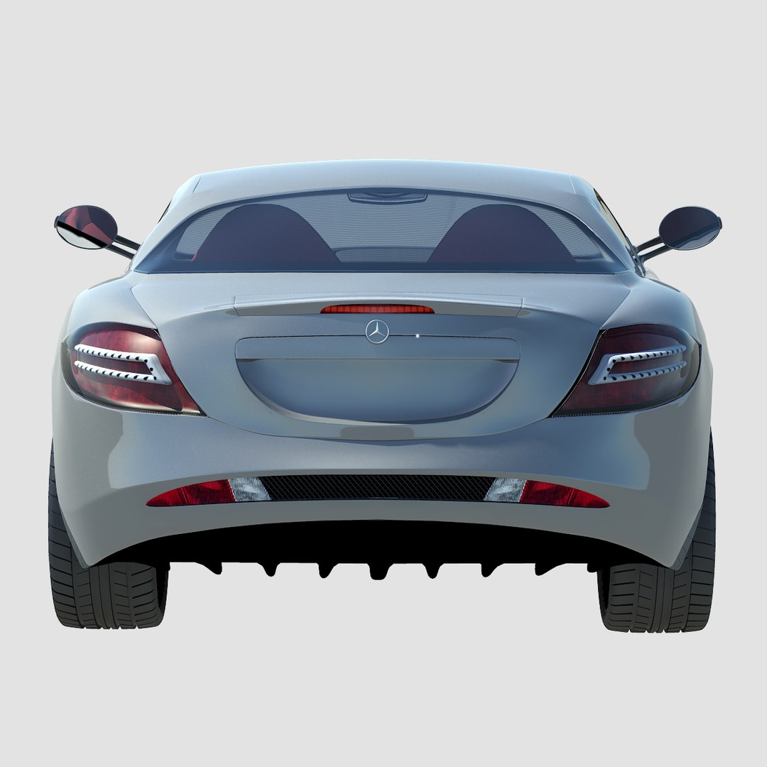 3d Model Mercedes-benz Slr