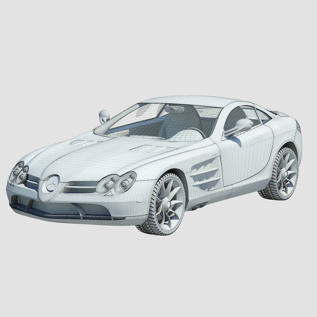 3d Model Mercedes-benz Slr