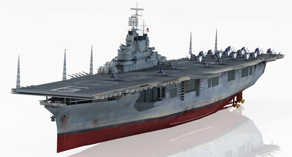 USS Essex CV-9 1942 3D 모델 - TurboSquid 1411675