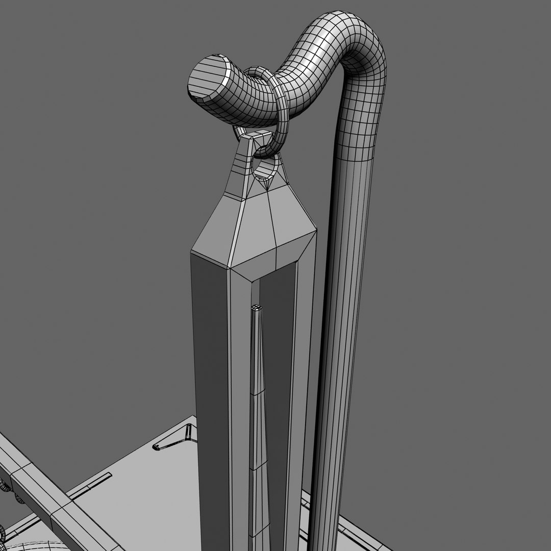 antique scales box 3d model