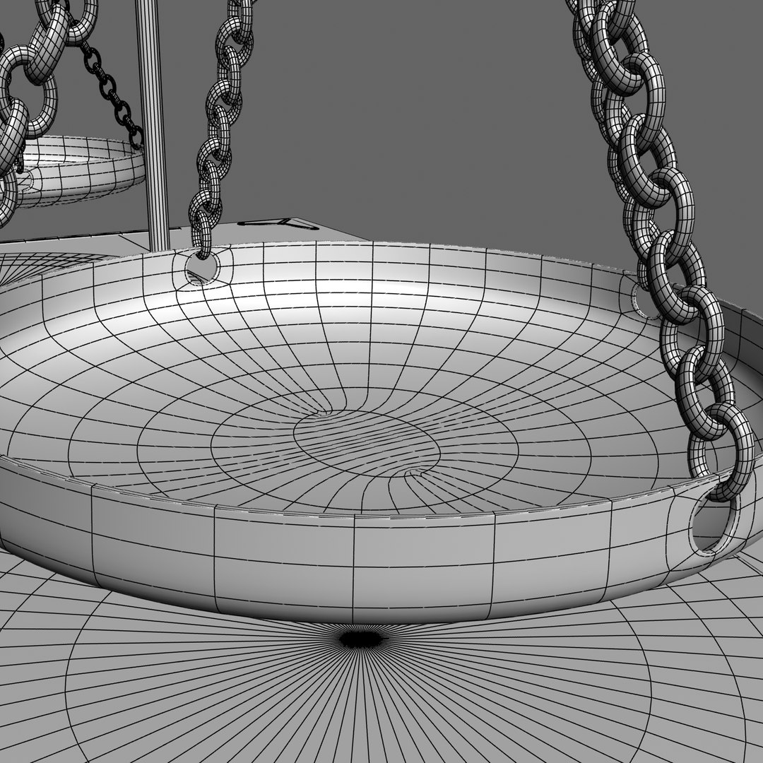 antique scales box 3d model