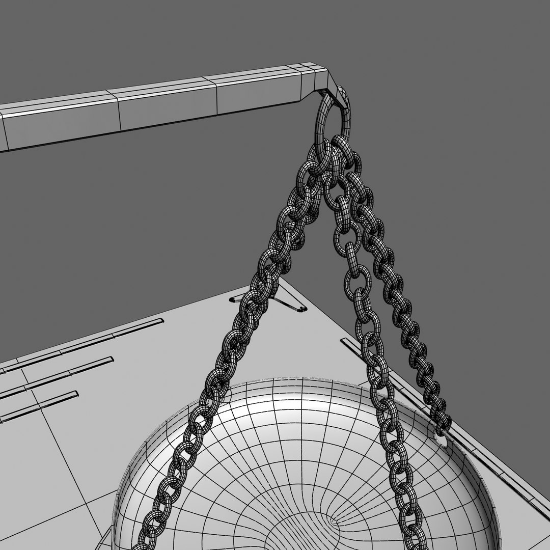 antique scales box 3d model