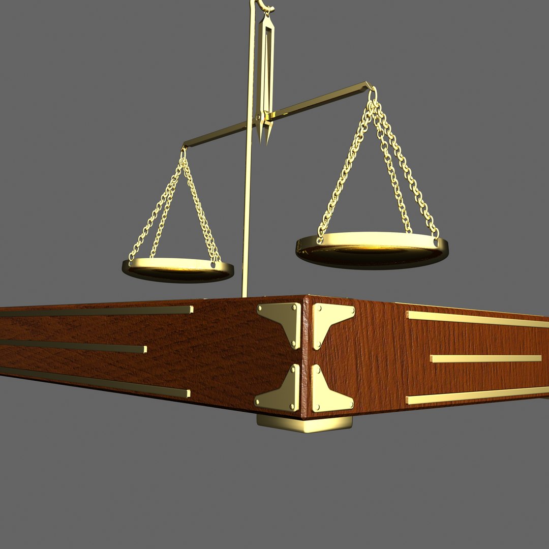 antique scales box 3d model