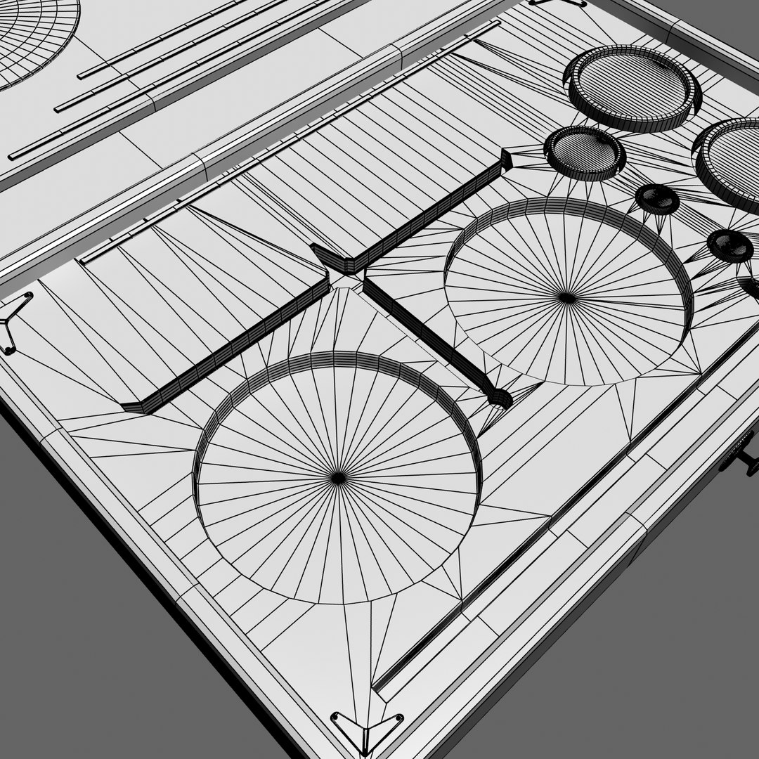 antique scales box 3d model