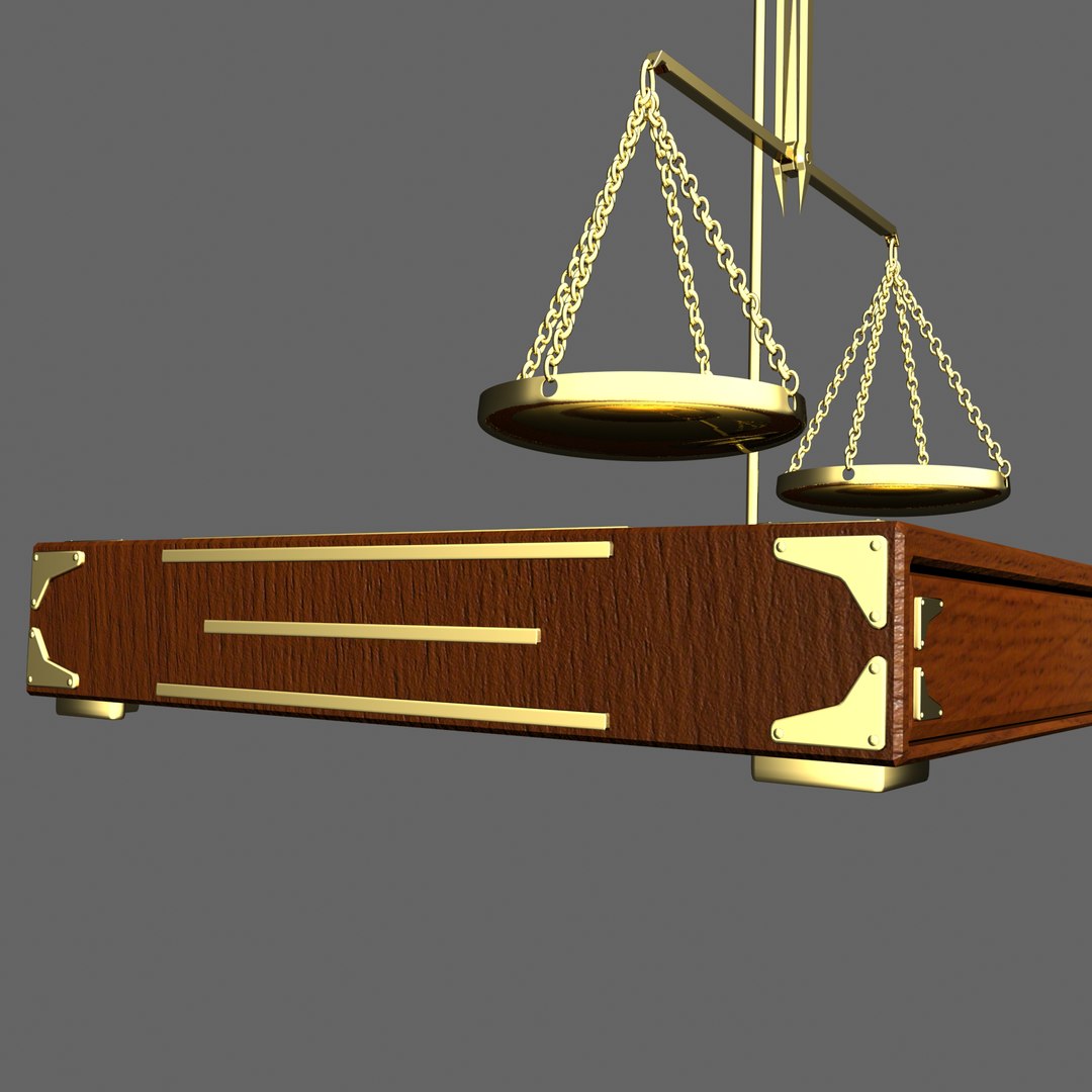 antique scales box 3d model
