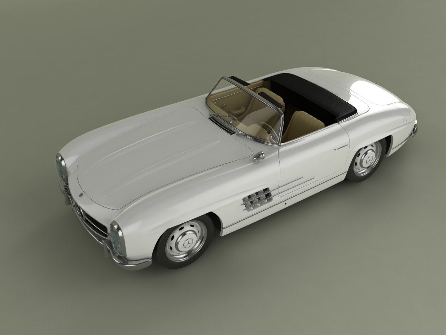 3ds Mercedes 300sl Convertible