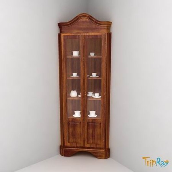 3d kitchen cabinet crockery model