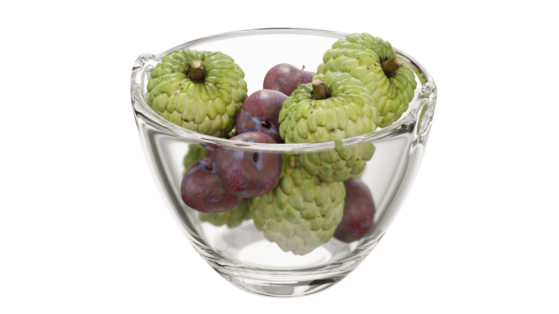 Ono fruit salad bowl set 06 3D model - TurboSquid 1965479