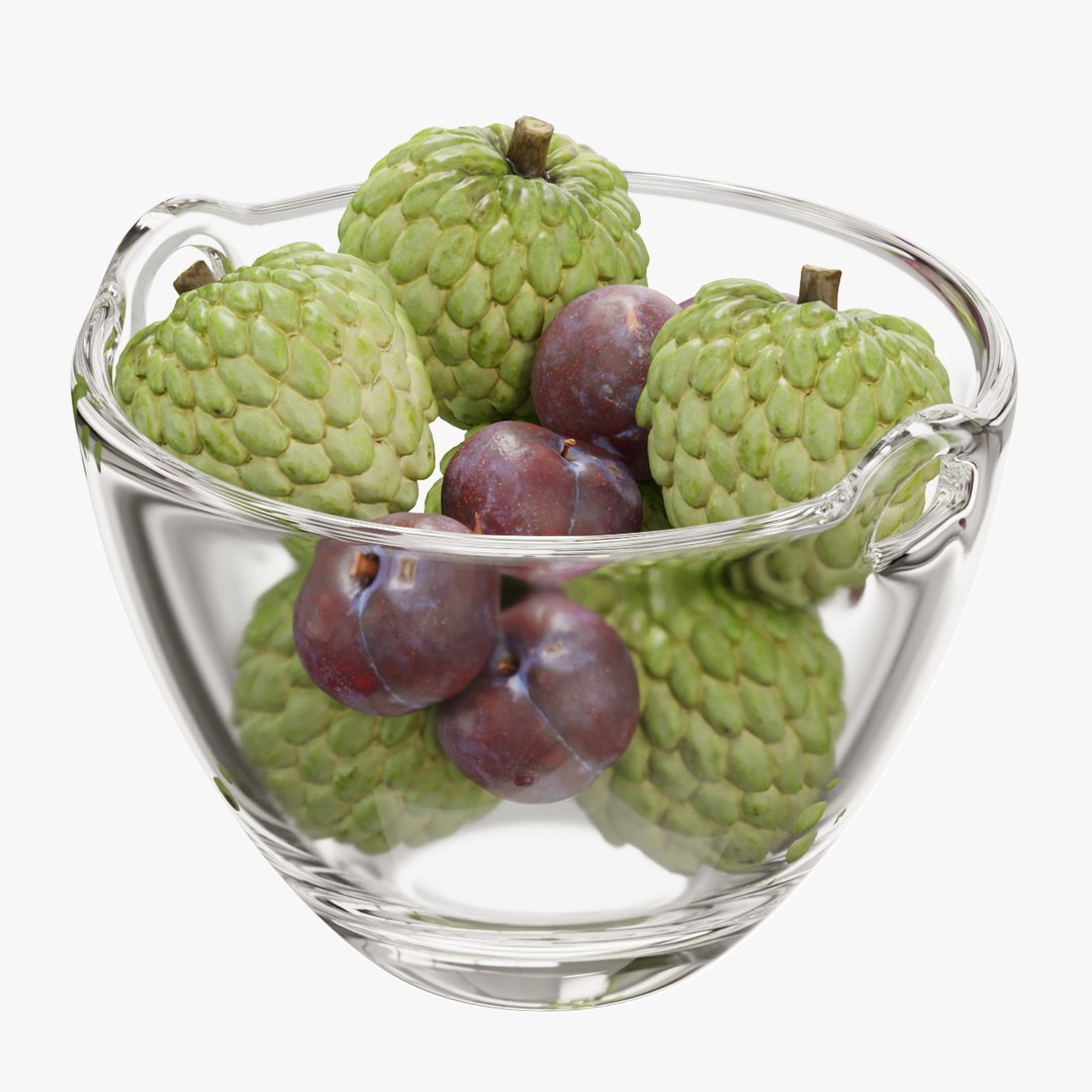 Ono fruit salad bowl set 06 3D model - TurboSquid 1965479