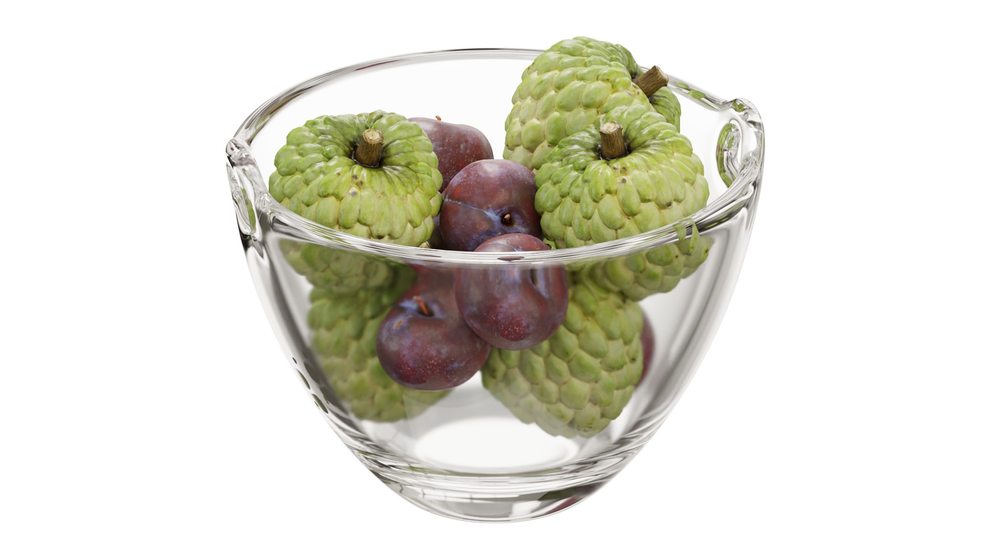 Ono fruit salad bowl set 06 3D model - TurboSquid 1965479