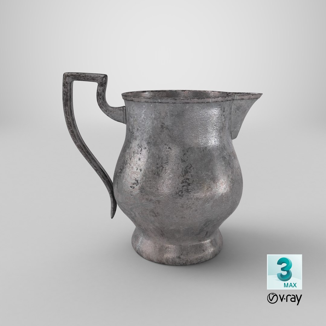 3D Model Pewter-pitchers---light-stout-pitcher - TurboSquid 1167486