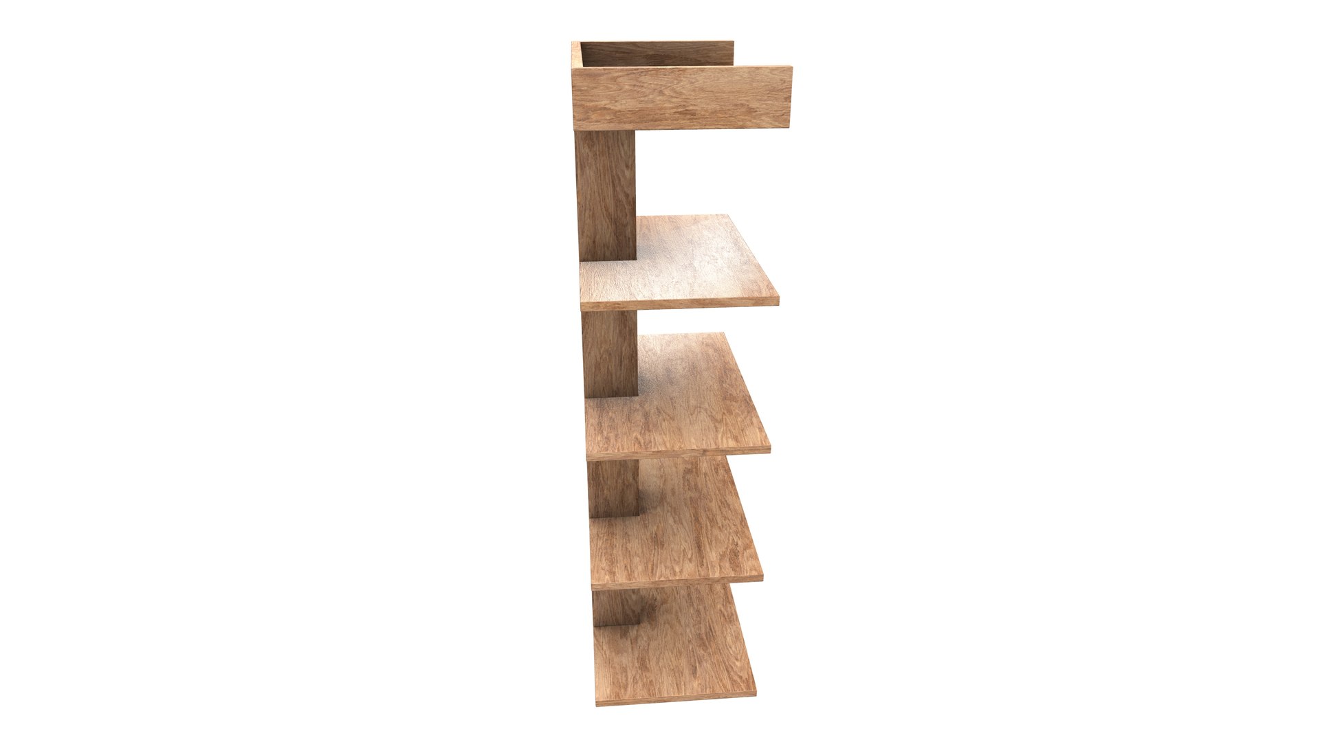 3D Model Wooden Shelf 3D Model AR VR PBR Low-poly 3D Model - TurboSquid ...