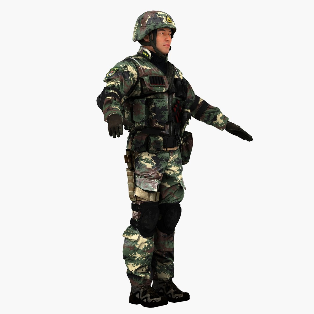 Pla Chinese Soldier 3D Model - TurboSquid 1668822