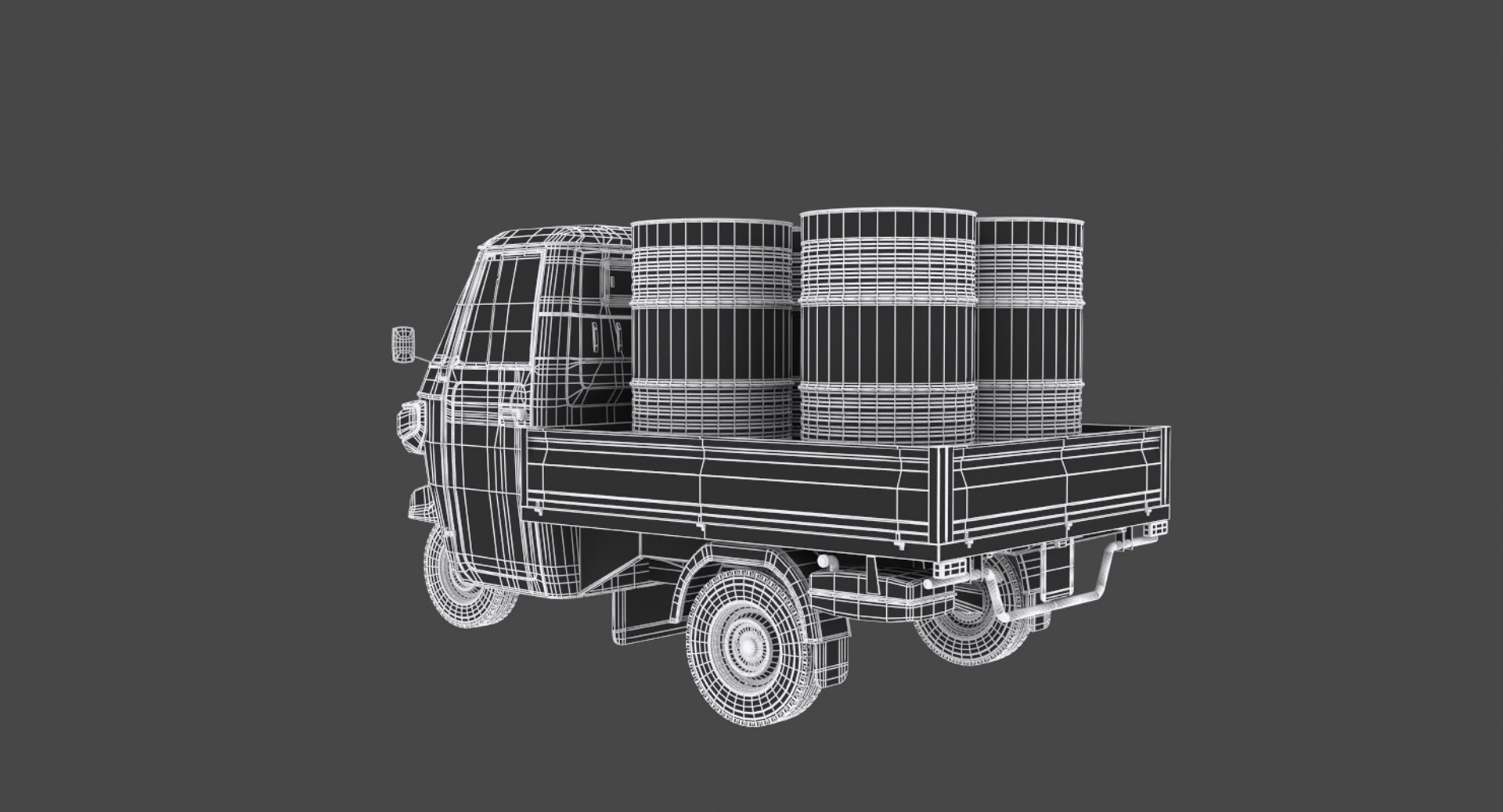 Piaggio Ape Cargo 3D Model - TurboSquid 1274371