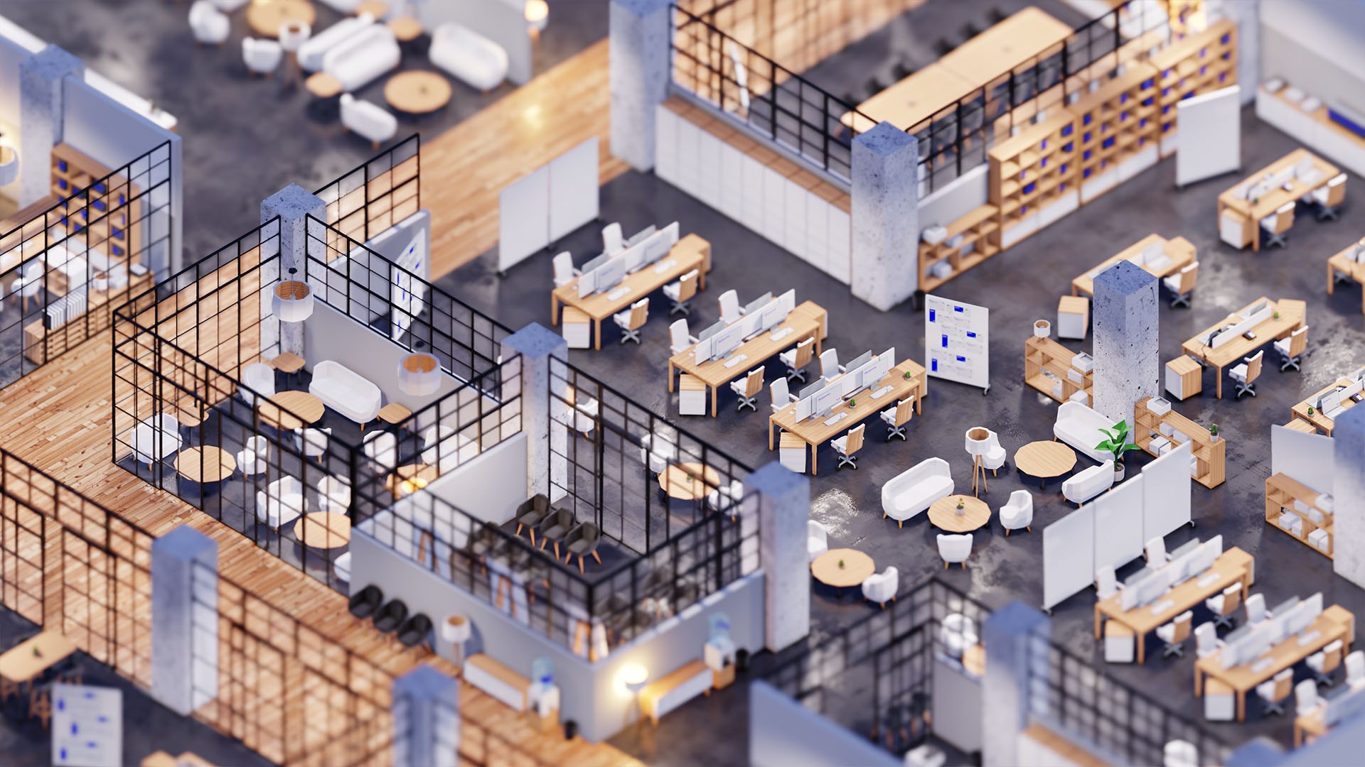 3D model Low Poly Minimal Office Furniture Pack - TurboSquid 2141231