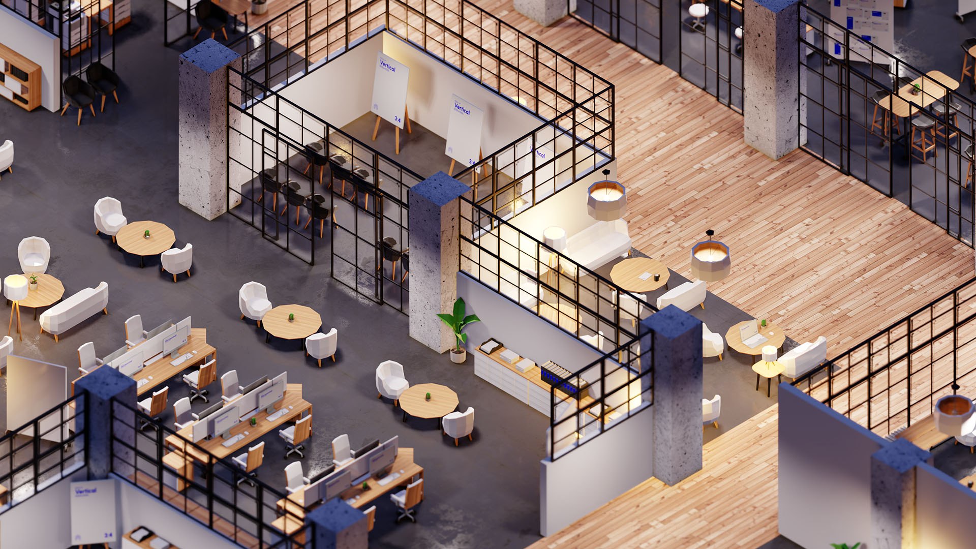 3D model Low Poly Minimal Office Furniture Pack - TurboSquid 2141231