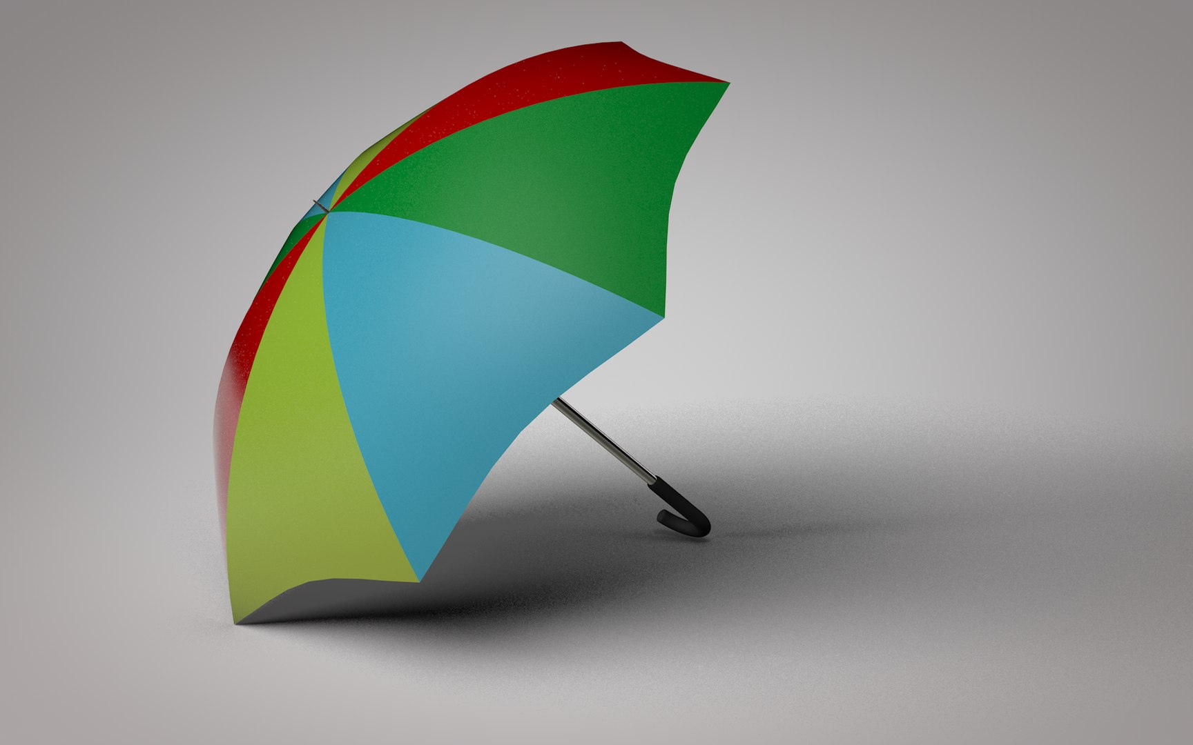 3D Low Poly Plastic Umbrella model - TurboSquid 1971816