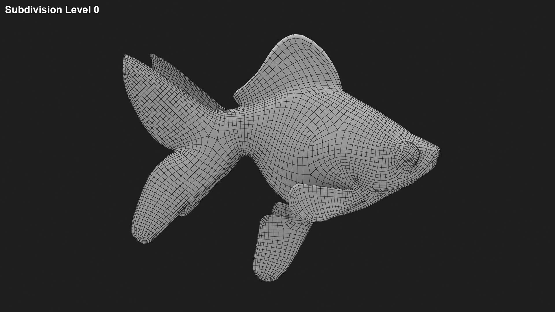 Calico Ryukin Goldfish 3D Model - TurboSquid 2298039
