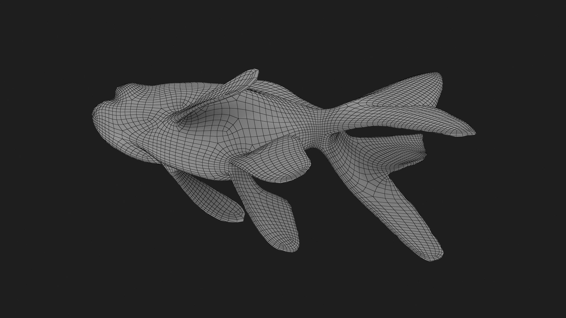 Calico Ryukin Goldfish 3D Model - TurboSquid 2298039