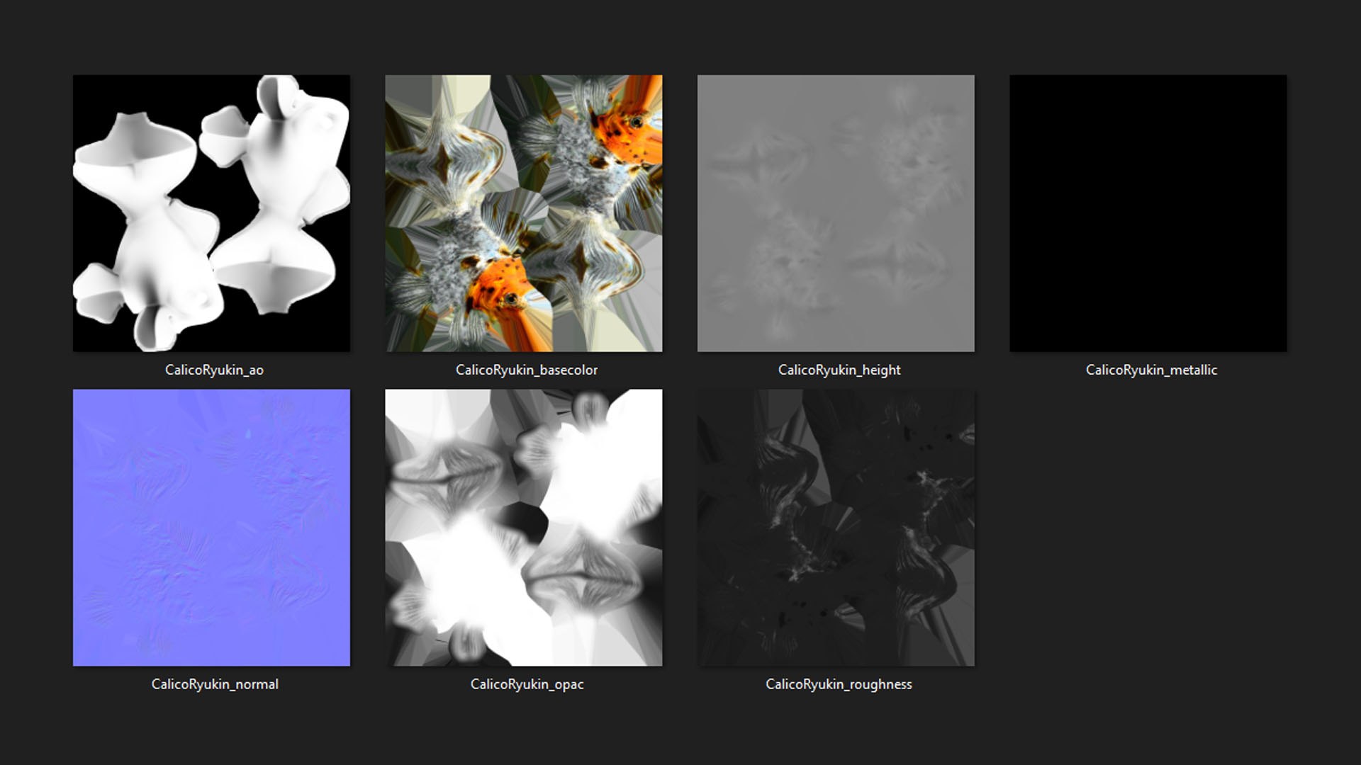 Calico Ryukin Goldfish 3D Model - TurboSquid 2298039