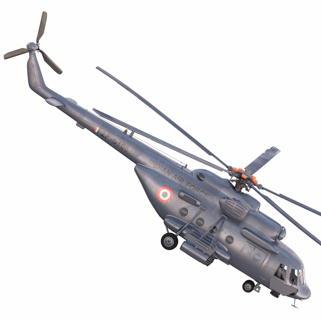 mi-17 v5 helicopter 3d 3ds