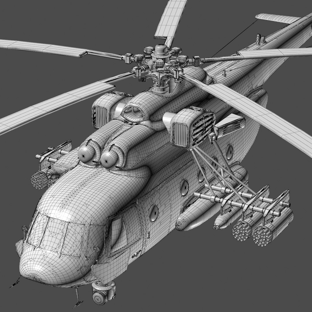 Mi-17 V5 Helicopter 3d 3ds
