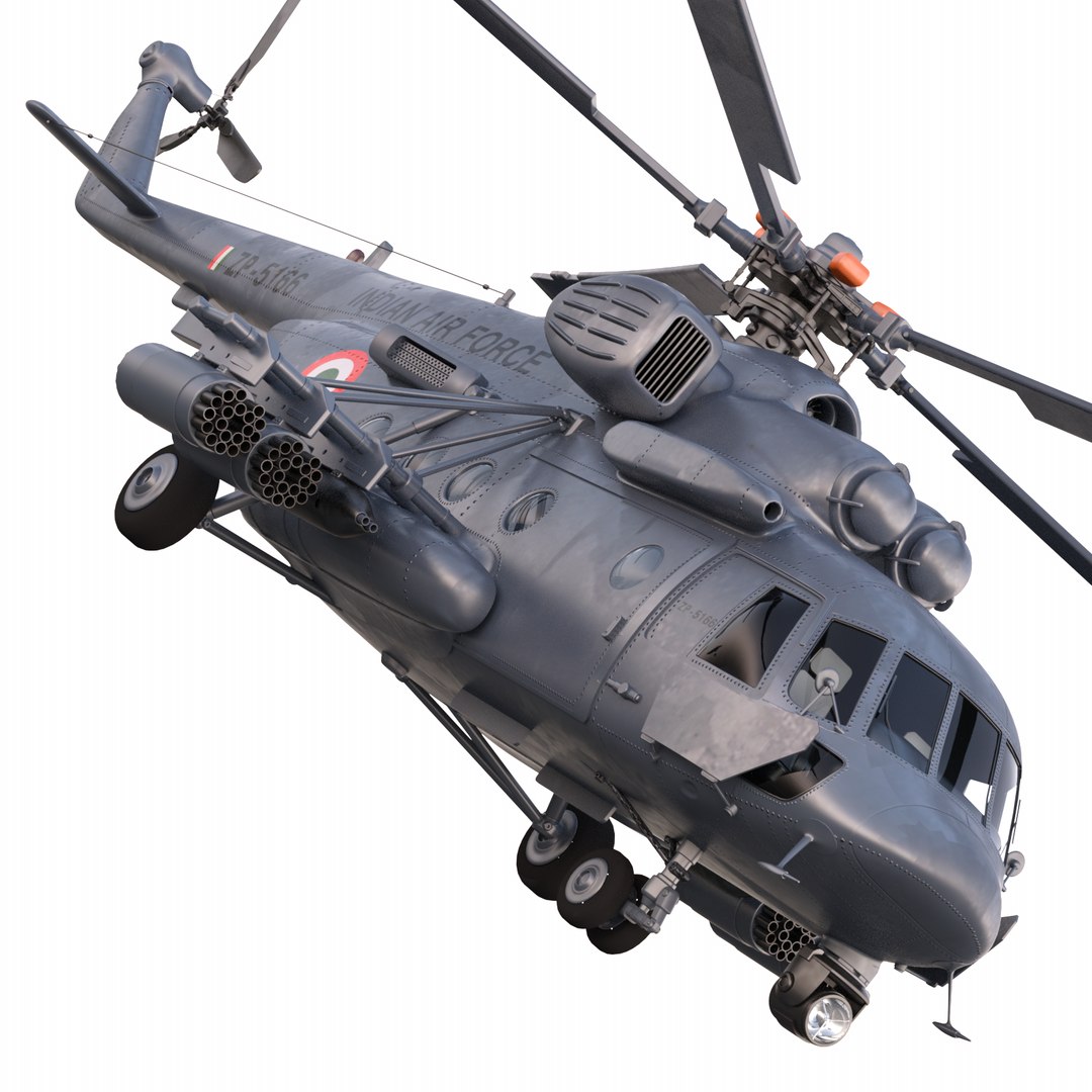 Mi-17 V5 Helicopter 3d 3ds