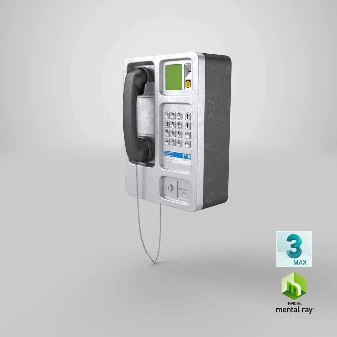 Real Public Phone 3D Model - TurboSquid 1582779