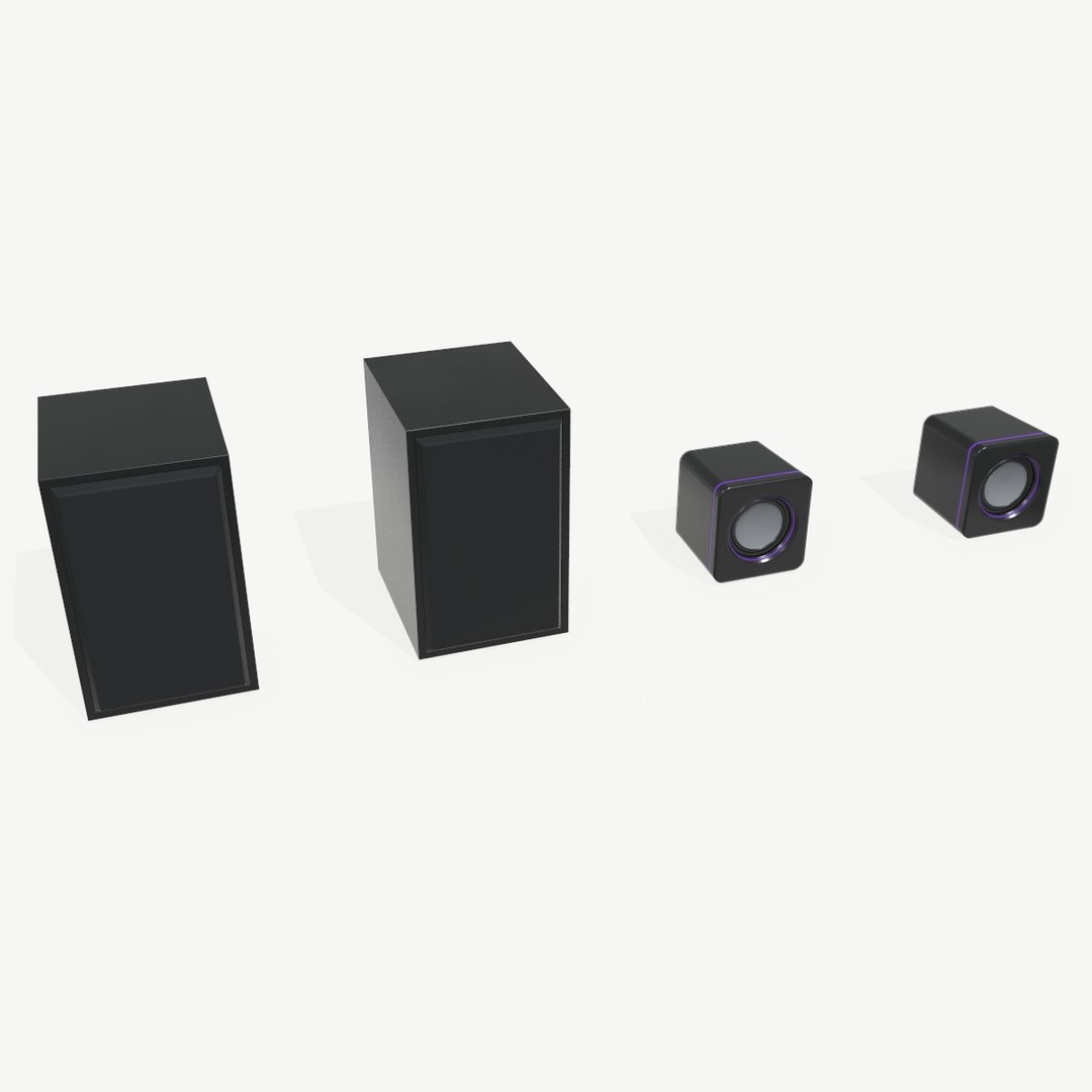 Computer Speakers 3D Model - TurboSquid 1844035