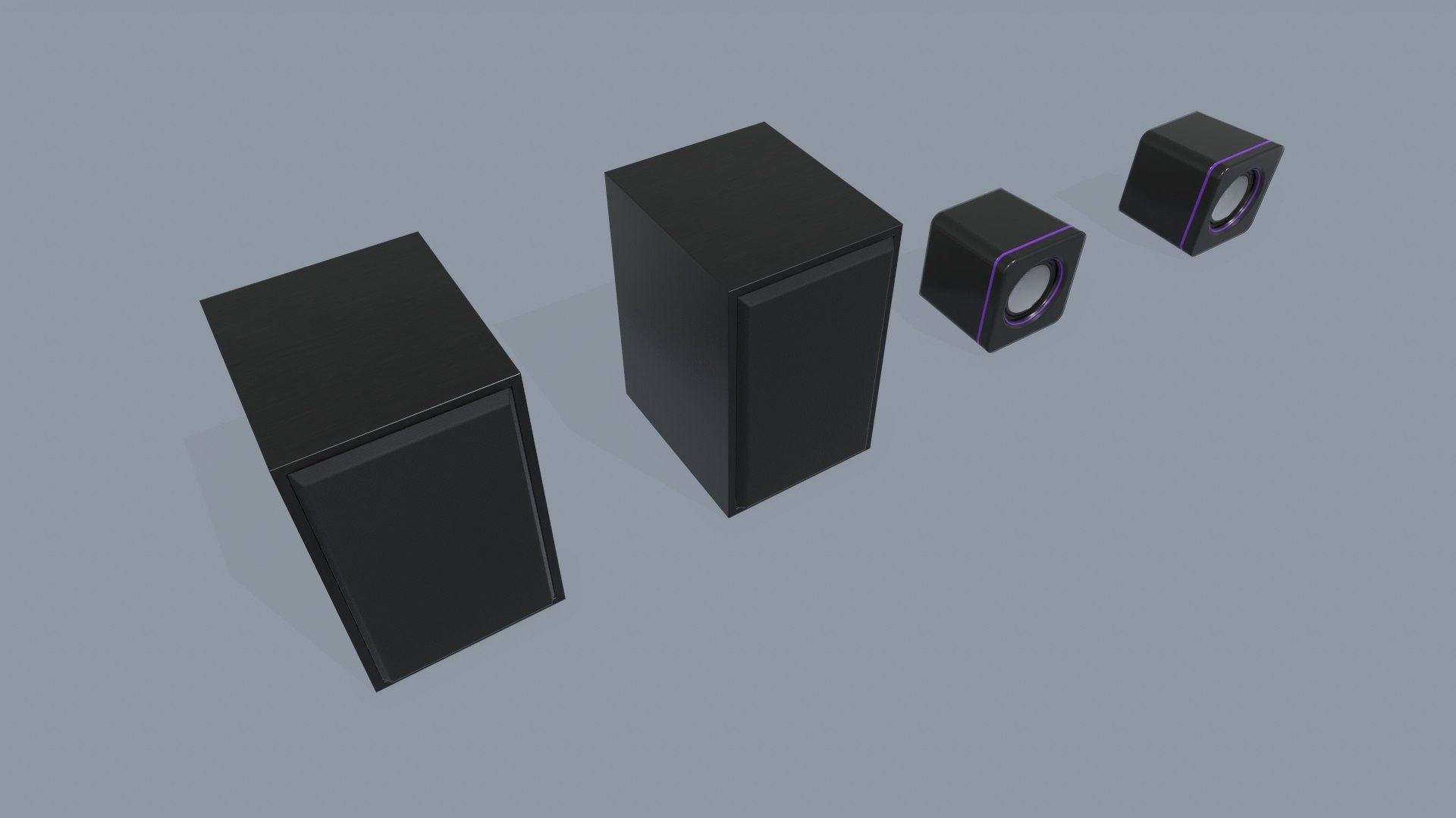 Computer Speakers 3D Model - TurboSquid 1844035
