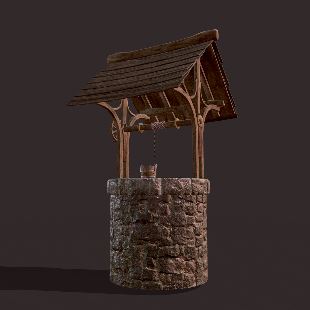 Medieval Well 3D - TurboSquid 1729344