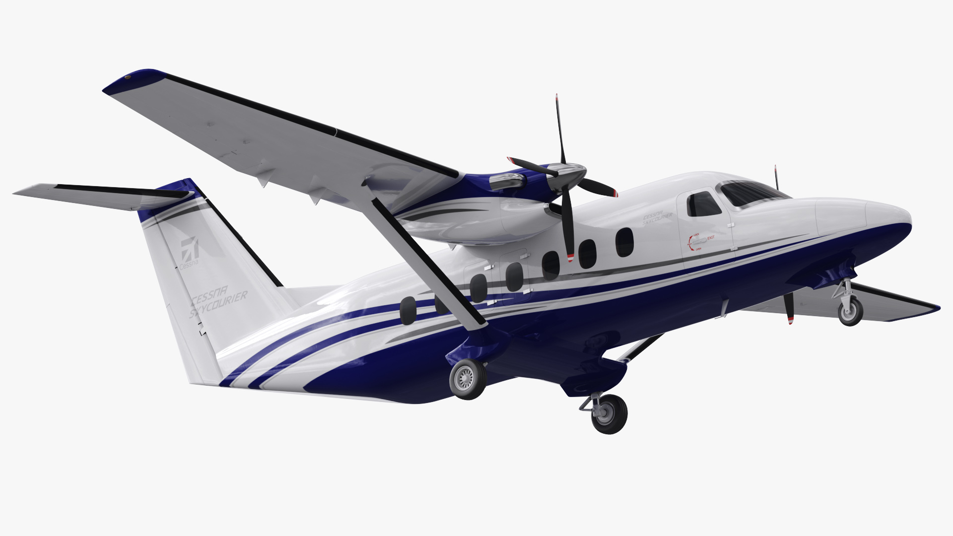 Cessna 408 skycourier 3D model - TurboSquid 1677406