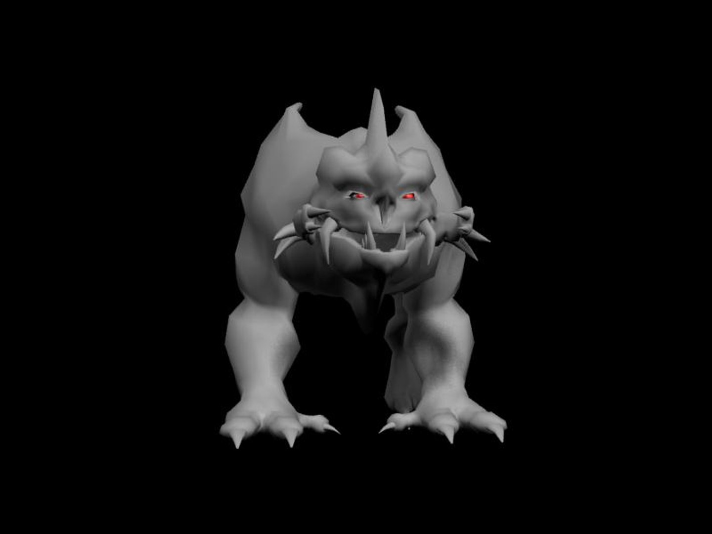 3d alien beast model