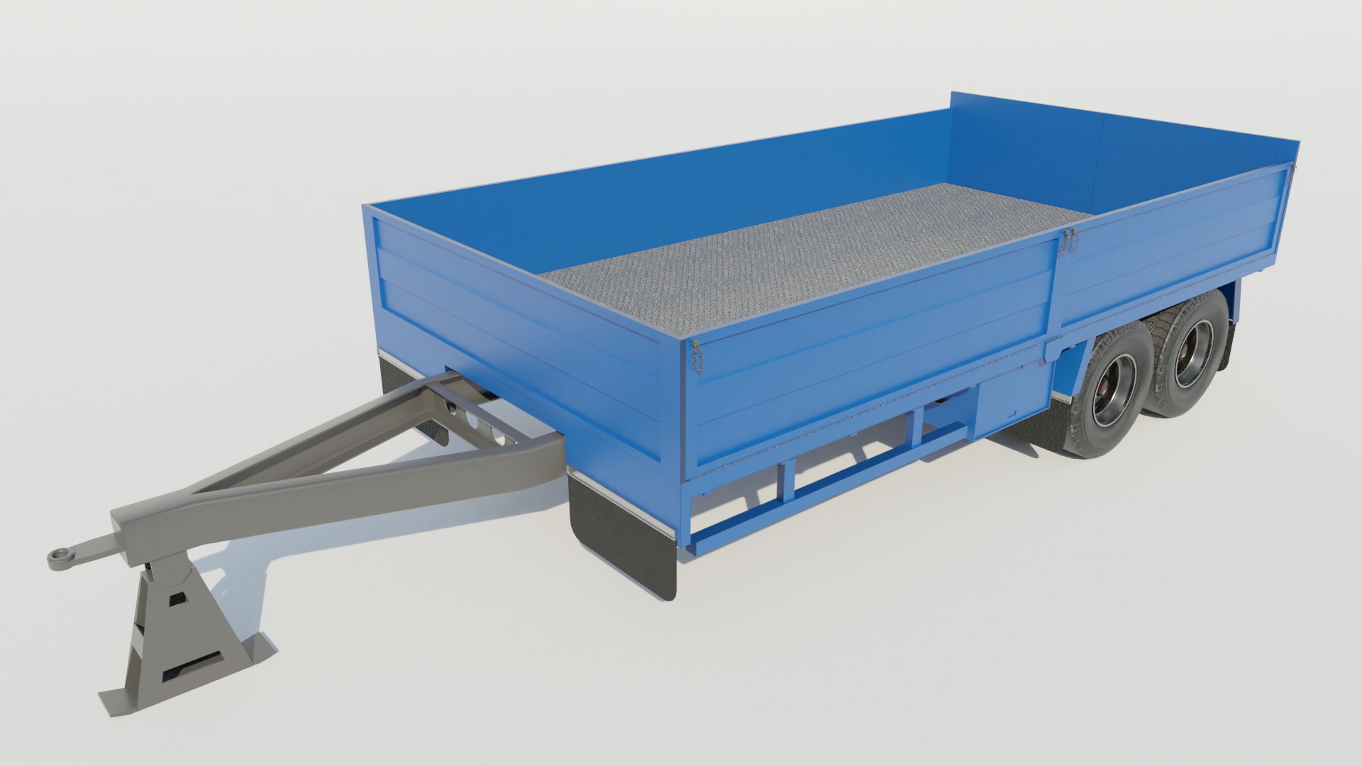 Agricultural Trailer Low-poly 3D Model Model - TurboSquid 1864871