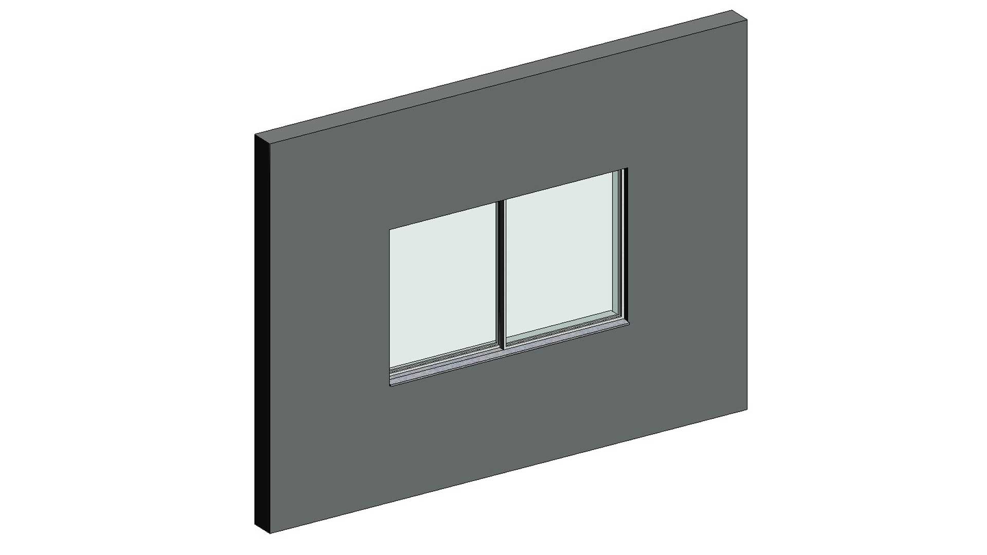 Double Sliding Window Revit Family 3D - TurboSquid 2006661