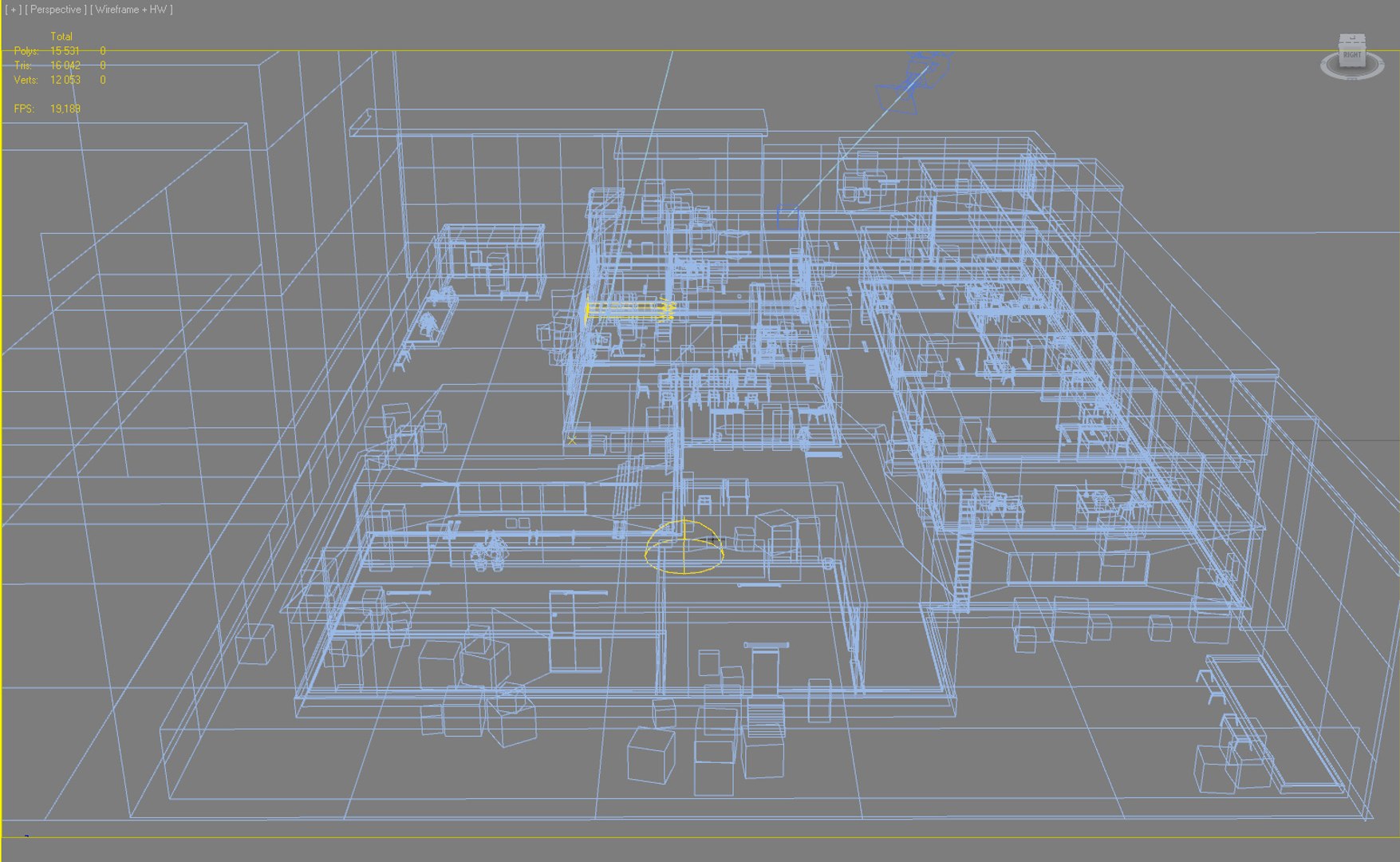 Office Scene Level Obj