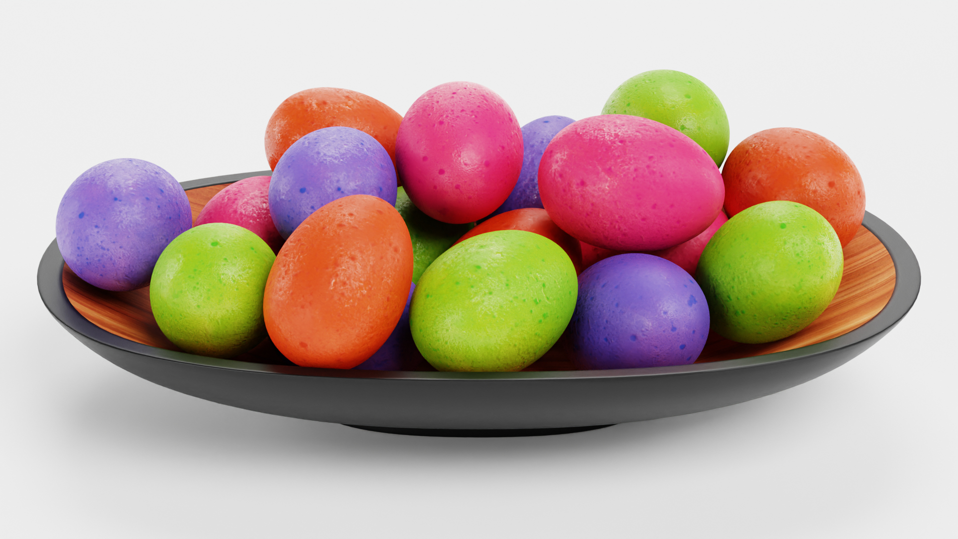 3D Model Easter Eggs Bowl - TurboSquid 1707457