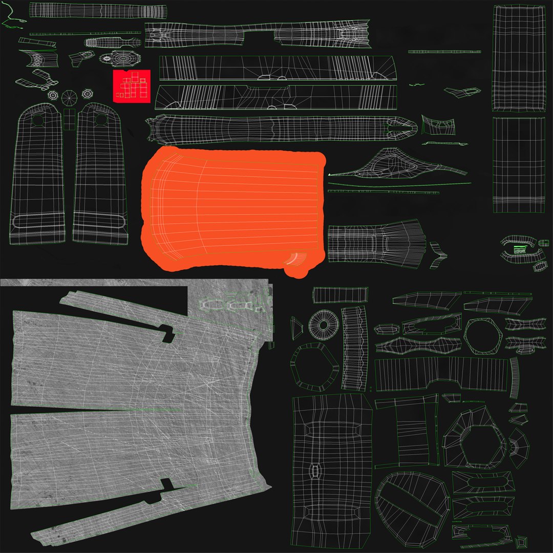 plastic pistol airsoft gun 3d