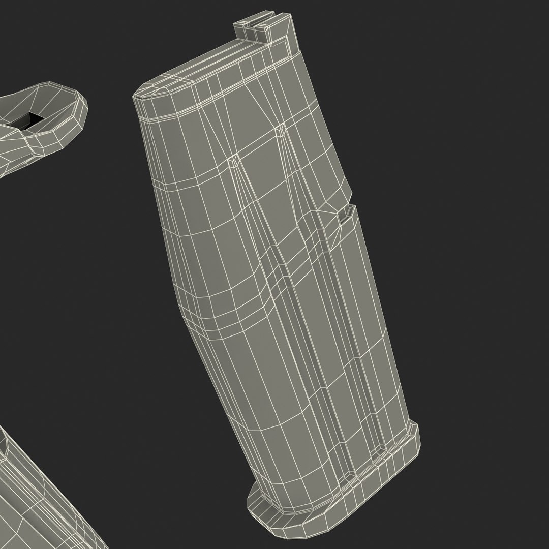 plastic pistol airsoft gun 3d