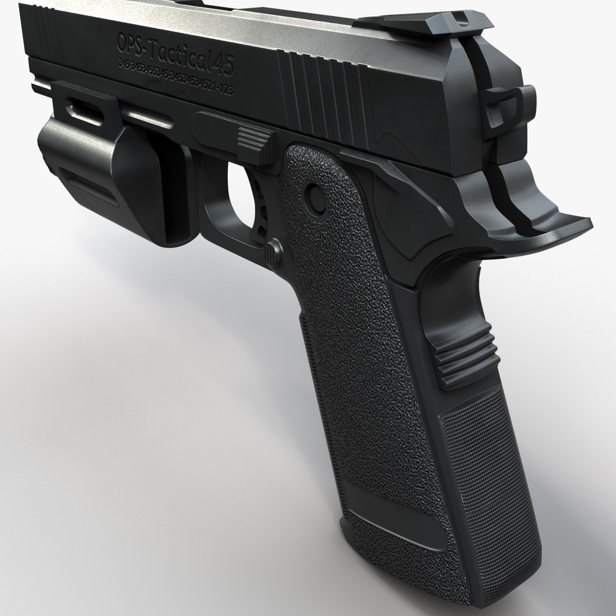 plastic pistol airsoft gun 3d