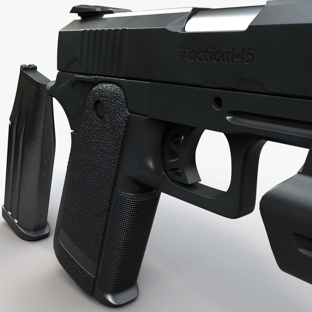 plastic pistol airsoft gun 3d