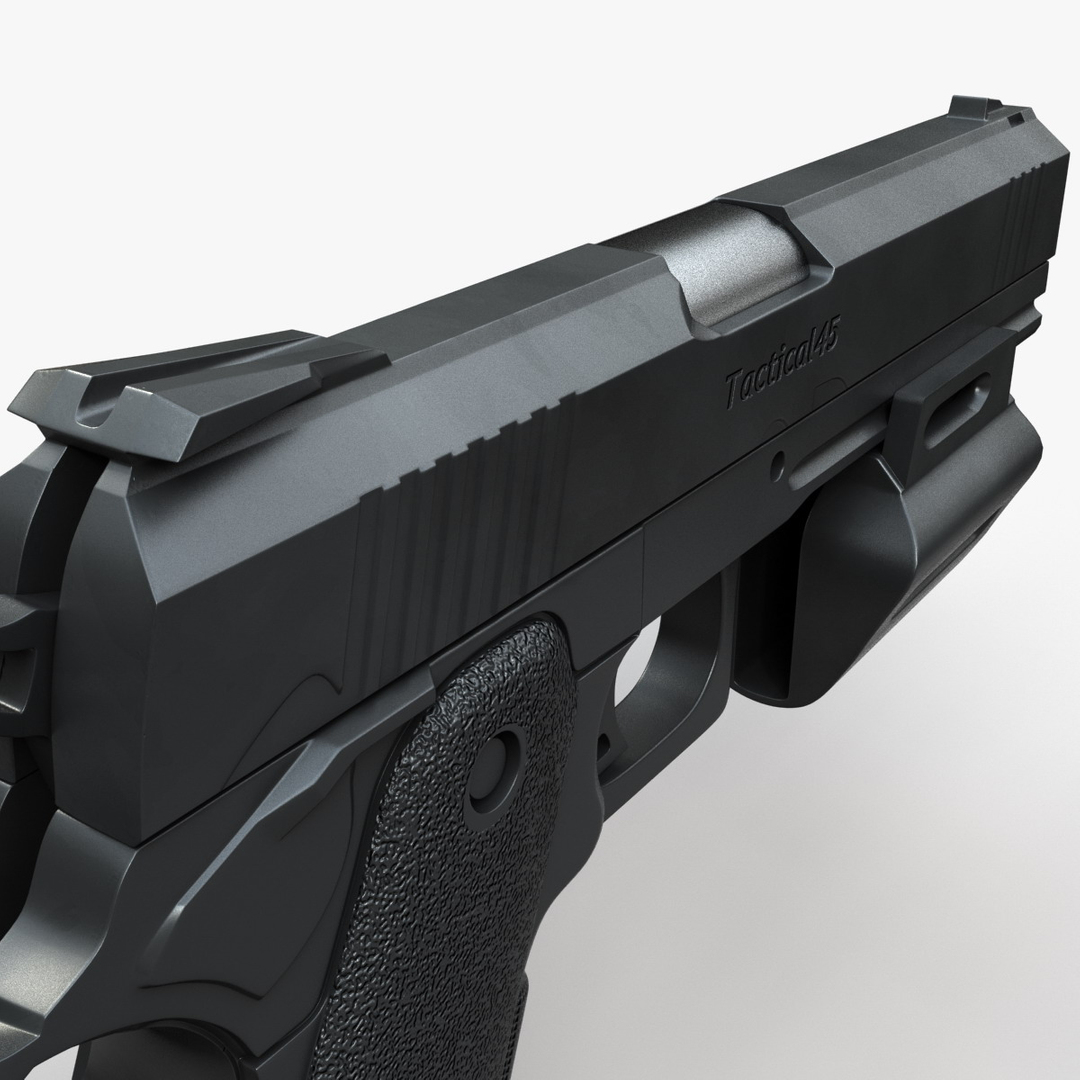 plastic pistol airsoft gun 3d