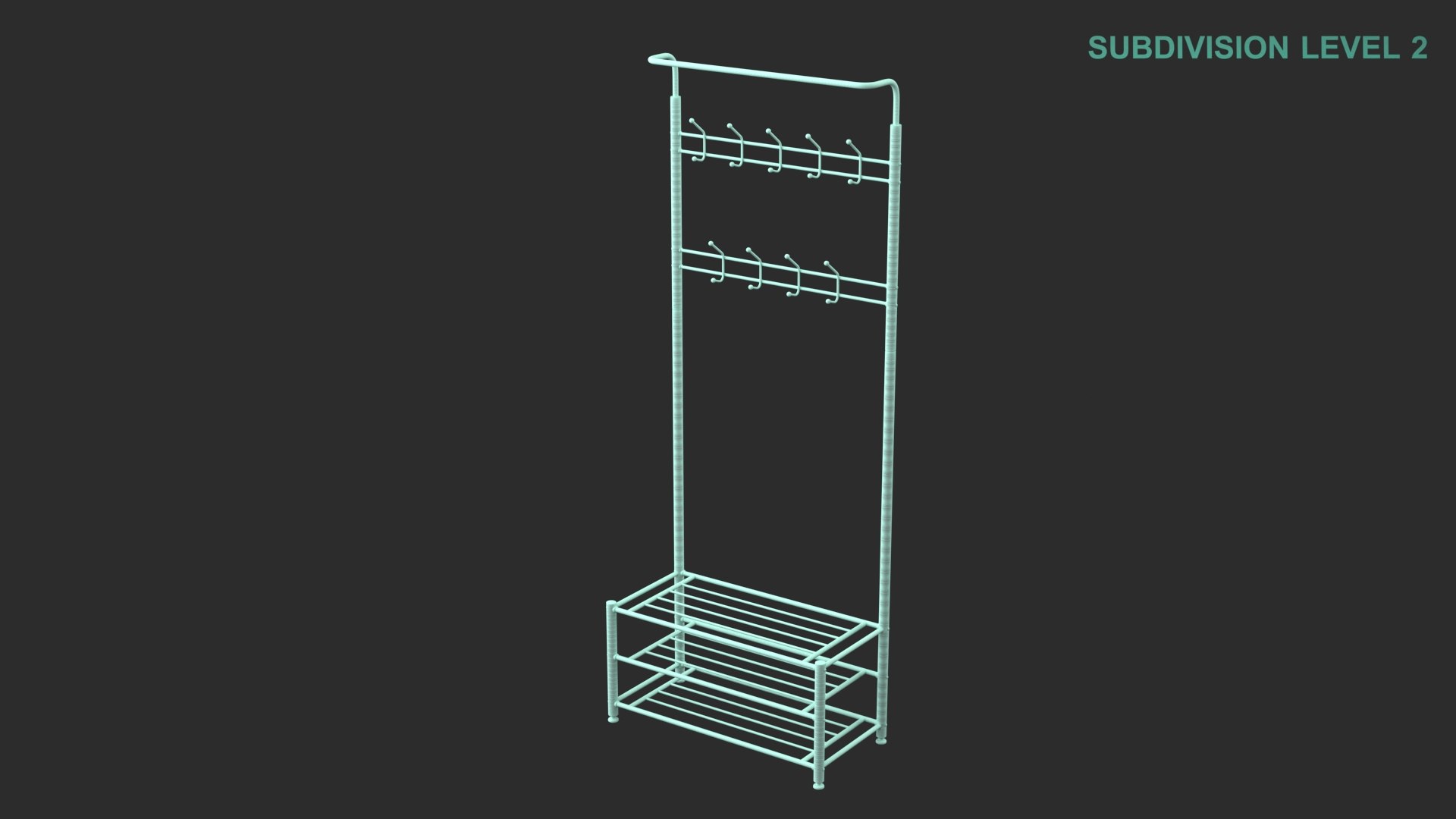 Coat Rack 3D Model - TurboSquid 1856456