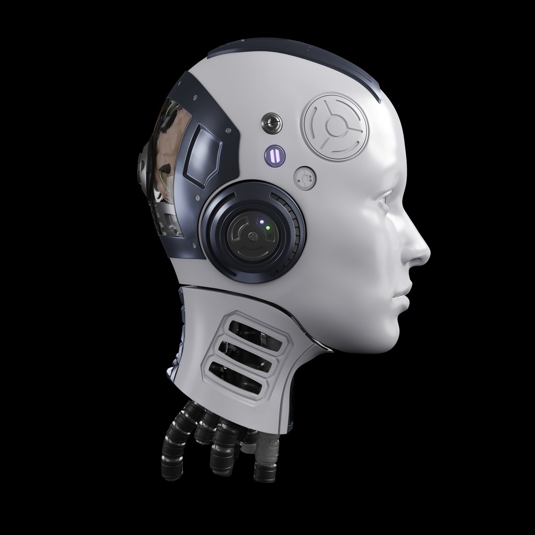 3D Female And Male Robot Heads - TurboSquid 2238540