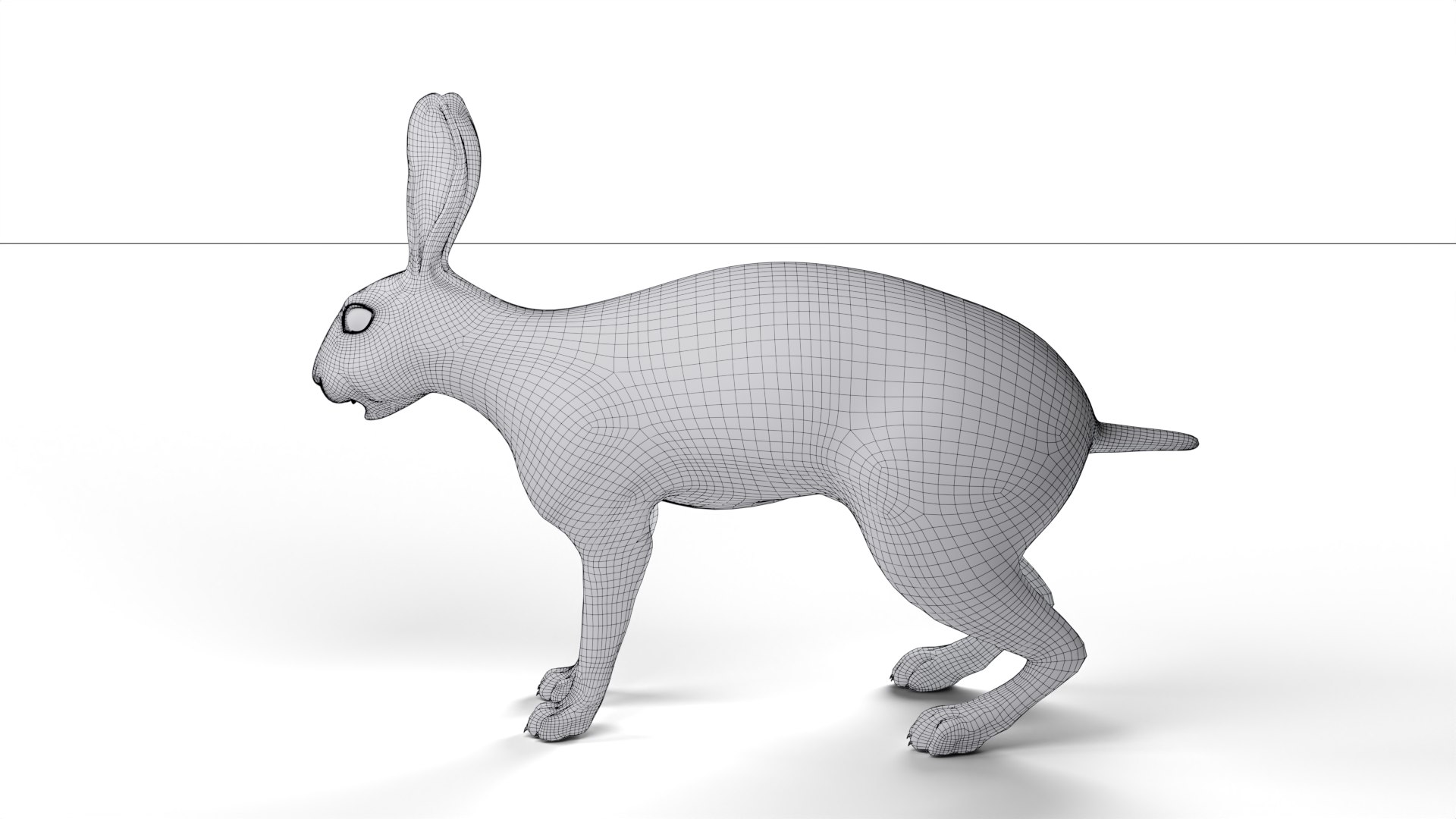 3D 3D Fur Rabbit Gray V04 Rigged And Animation Model - TurboSquid 1931607