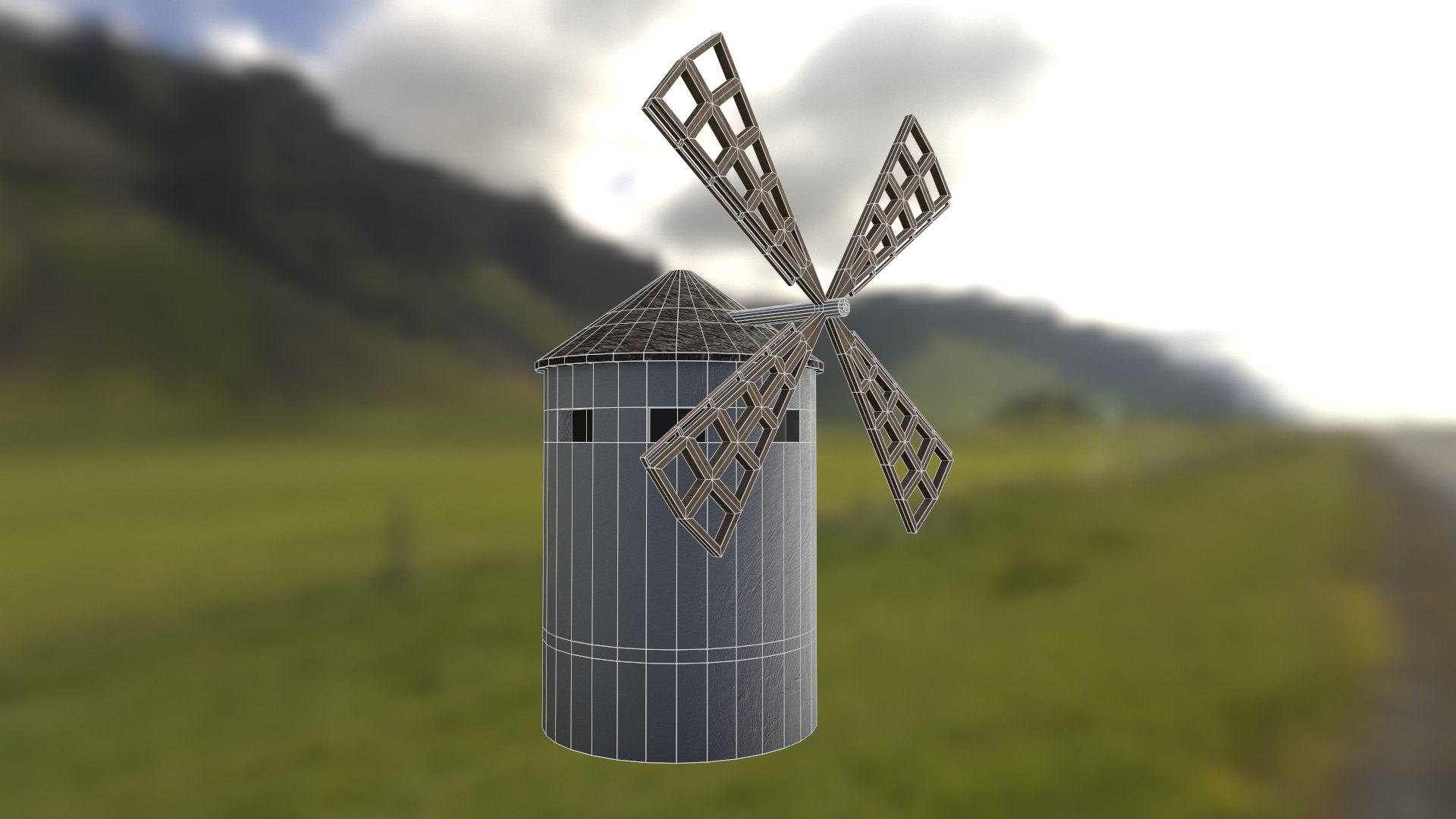 Windmill 3D Model - TurboSquid 1932339
