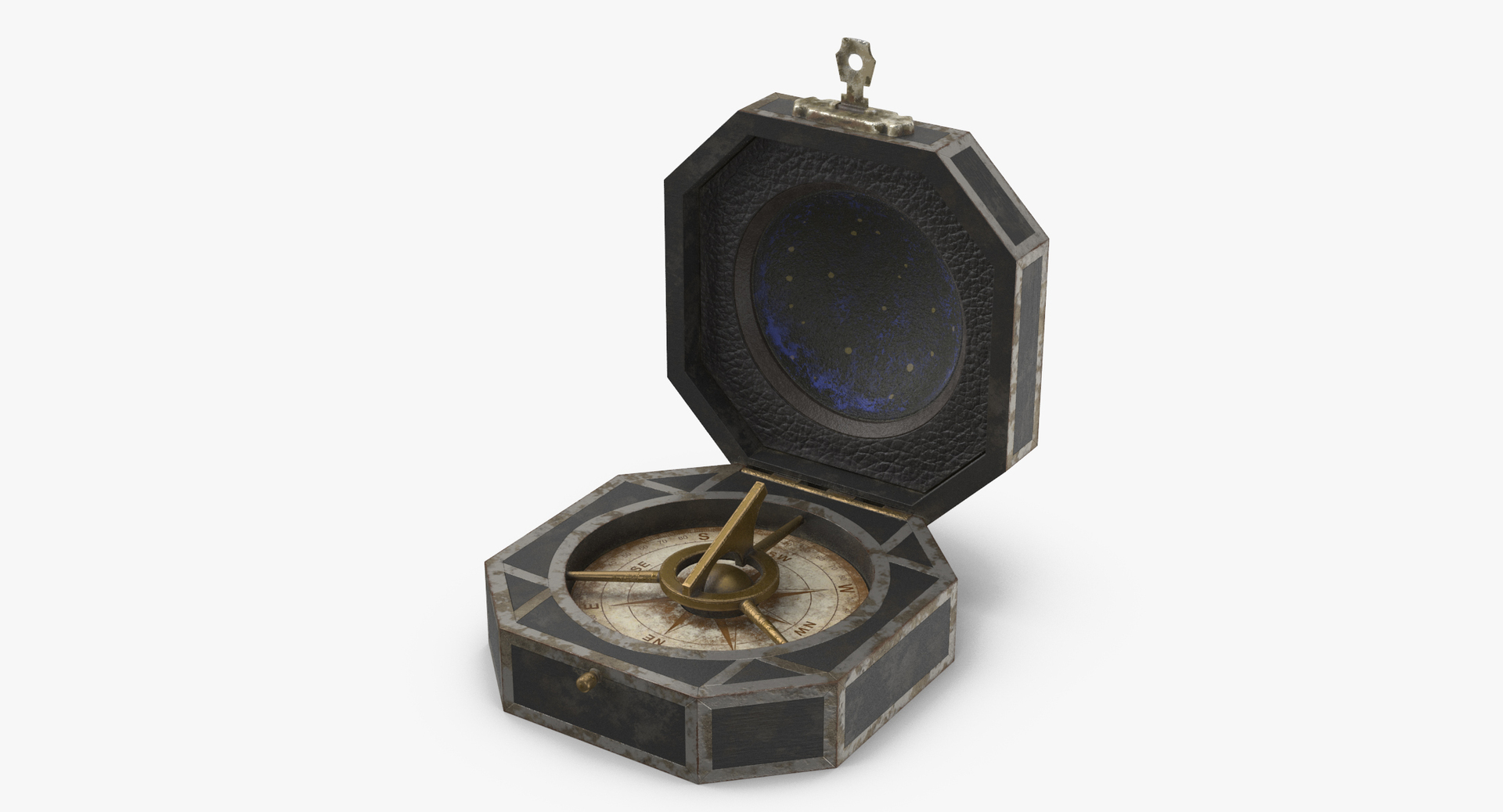 Pirate Astrolabe Compass Spyglass 3D - TurboSquid 1235423