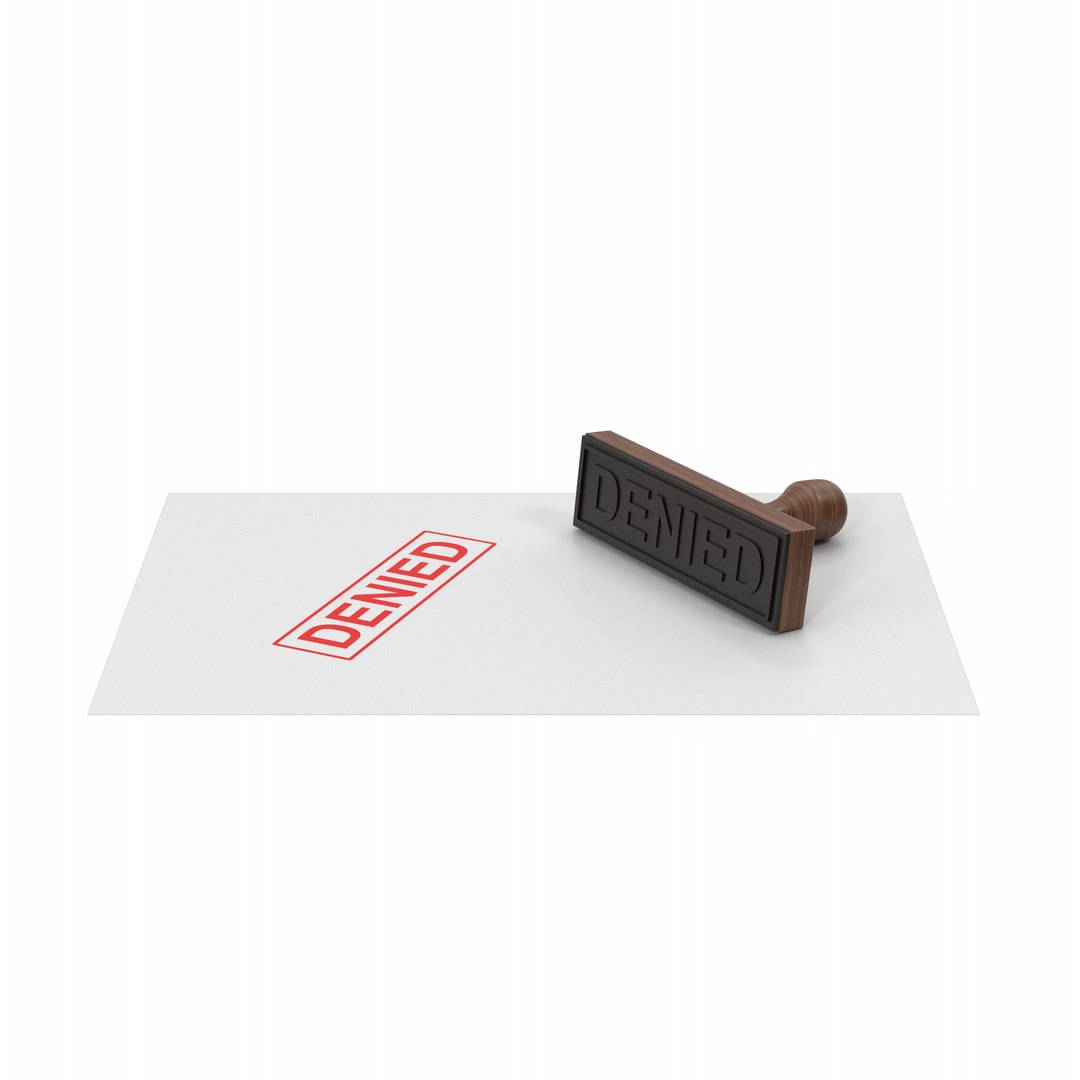 3D Denied Document And Stamp - TurboSquid 2387936