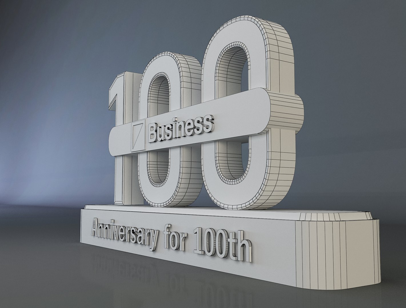 100 Years Anniversary 3d Model C50 3D Model - TurboSquid 2175552