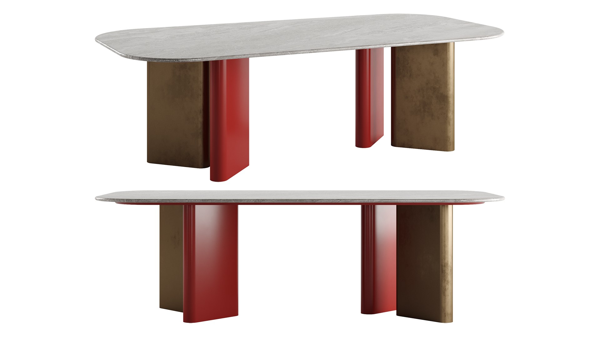 3D ONNO Rectangular Table By Marelli - TurboSquid 2013338